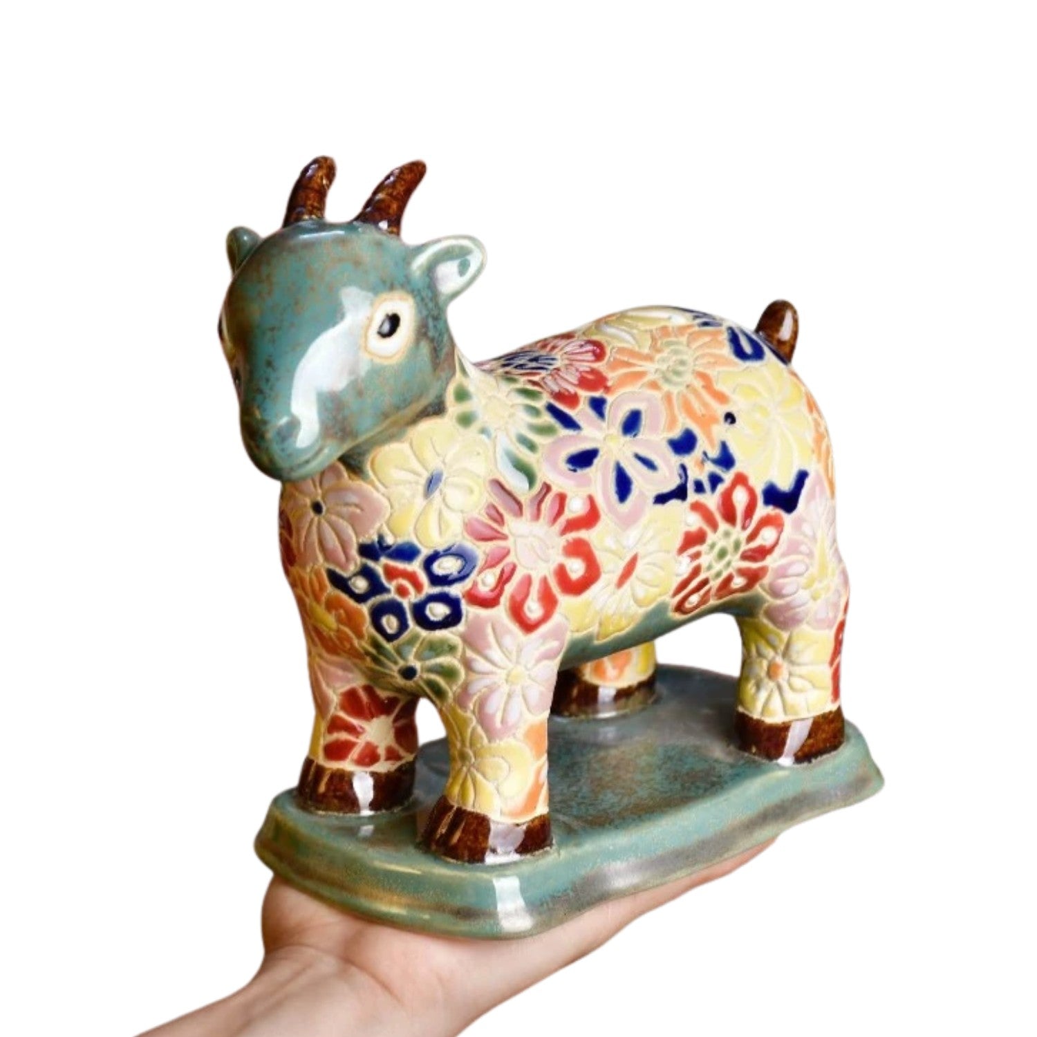 Ceramic Goat Statue – greevie
